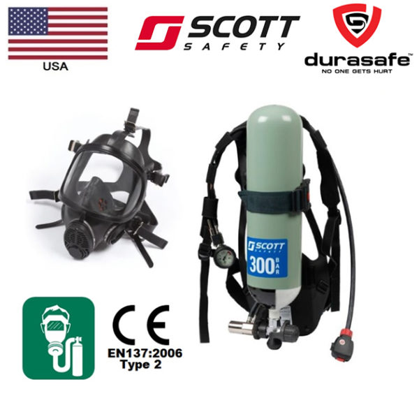 SCOTT SAFETY SCBA with Panaseal Mask, Backplate and Cylinder - Durasafe ...