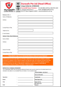 30-days Credit Application Terms and Conditions - PT DURASAFE Workwear ...