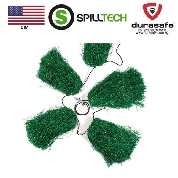 SPILLTECH APMPM-R Oil-Only Sorbent PomPoms on Rope, 30 pcs/bag ...