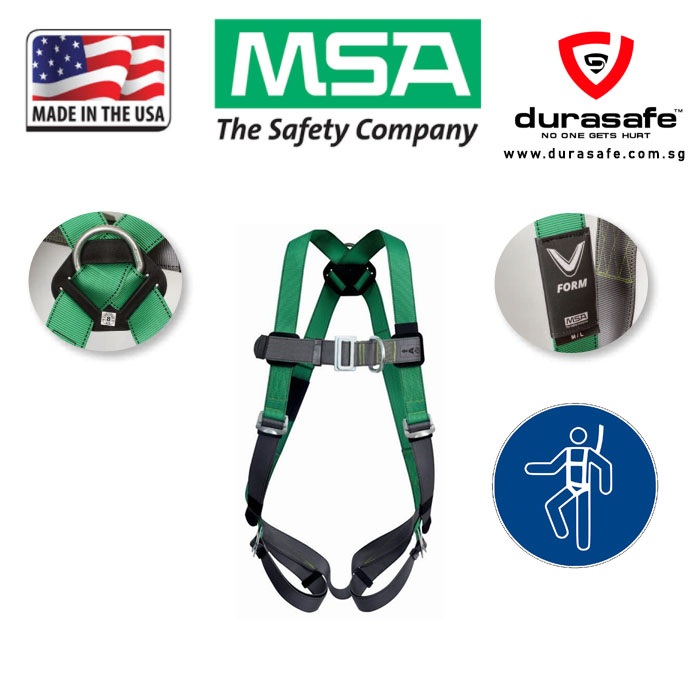 MSA 10185835 V-FORM™ Full Body Harness - Durasafe Shop
